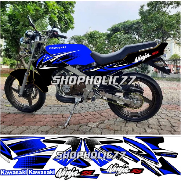 Jual Striping Ninja Ss 2010 Variasi Warna Biru Hitam Kuat Vernis Cuting ...