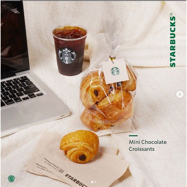 Jual Starbucks Mini Chocolate Croissants/Mini Butter Crossaints/Mini ...