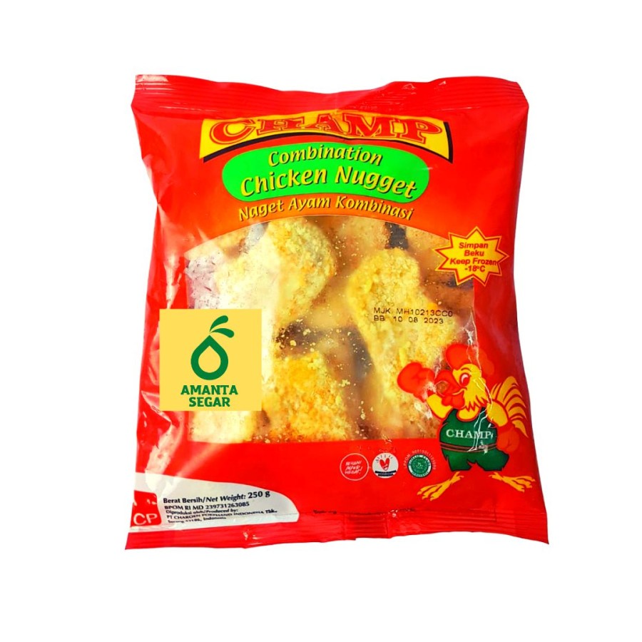 Jual Champ Nugget Original 250gr Amanta Segar Frozen Food | Shopee ...
