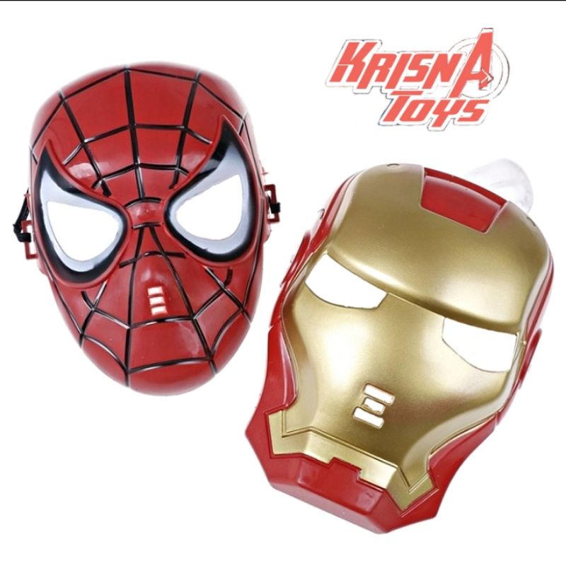 Jual Topeng Avengers_Topeng IRON MAN_Topeng SPIDERMAN_Topeng super hero ...