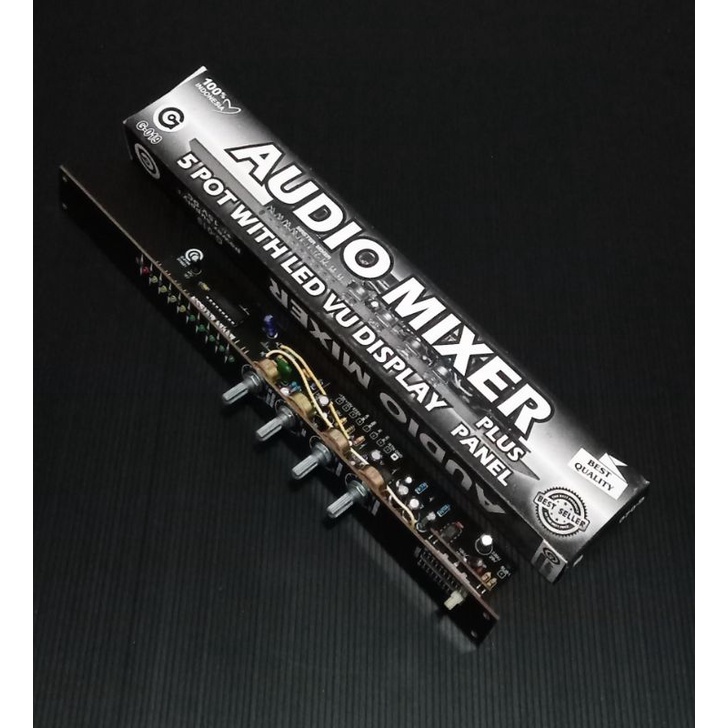 Jual Audio Mixer Master Mixer 5 Pot With LED VU Display Plus Panel G ...