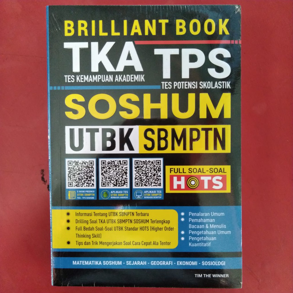 Jual Buku Ori BRILLIANT BOOK TKA TPS SOSHUM UTBK SBMPTN - TIM THE WINNER - SOLUSI | Shopee Indonesia