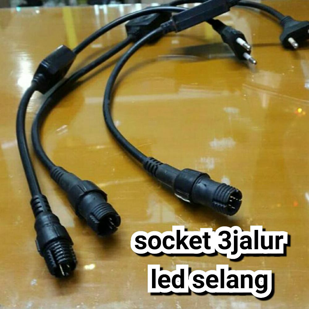 Jual socket led selang 3jalur 10M | Shopee Indonesia