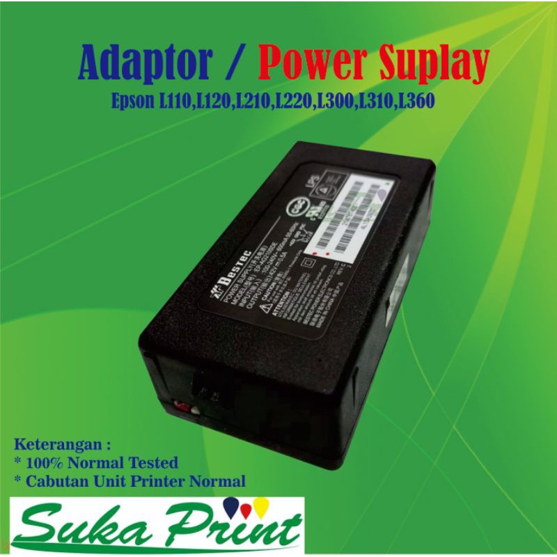 Jual Adaptor Power Supply Epson L120 L110 L300 L310 L210 L350 L360 ...