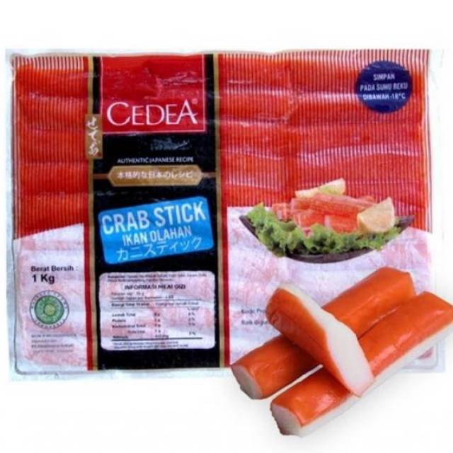 Jual CEDEA CRAB STICKS / MINAKU CRABSTICK 1kg 500g 250gr MURAH | Shopee ...