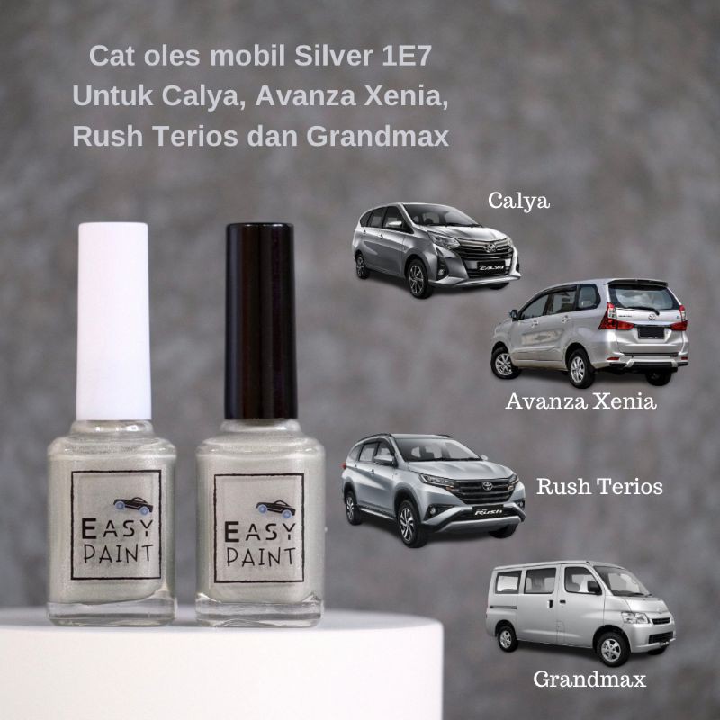 Jual Cat Oles Mobil Silver Metalik 1E7 - Xenia, Avanza, Calya, Rush ...