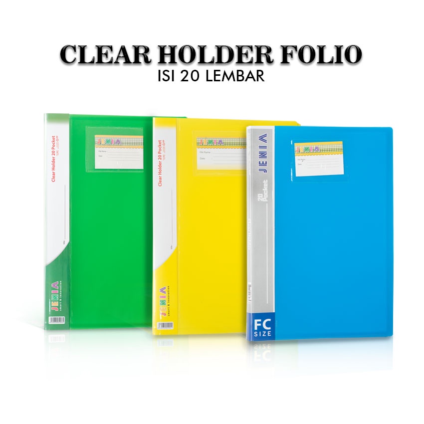 Jual Map Plastik / Map File / Tempat Dokumen Clear holder Folio Keeper ...