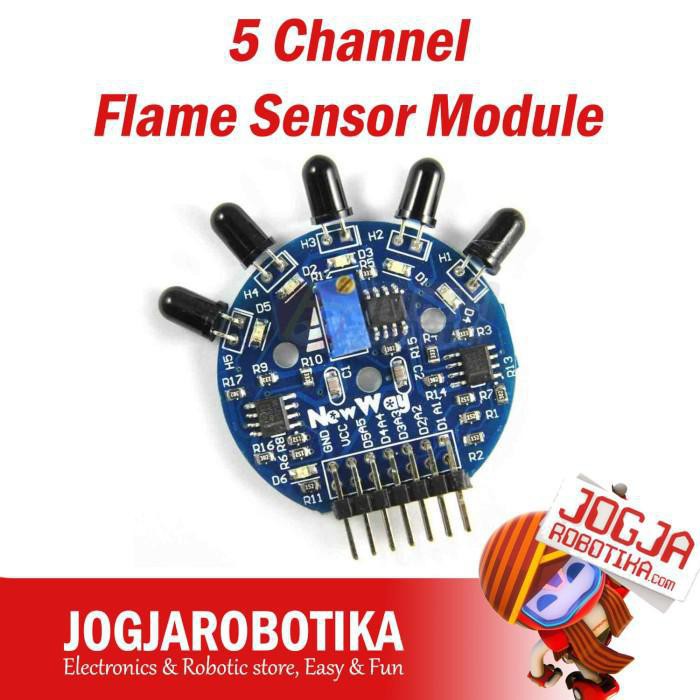 Jual 5 Channel Flame Sensor Module Sensor Api | Shopee Indonesia