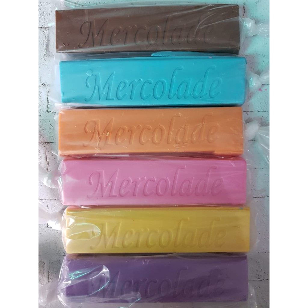 Jual Cokelat warna batangan mercolade rainbow compound +/-170gr ...