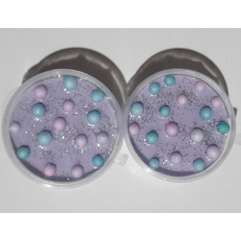 Jual SLIME PURPLE ISI 2 CUP BONUS FLOAM 5ml | Shopee Indonesia