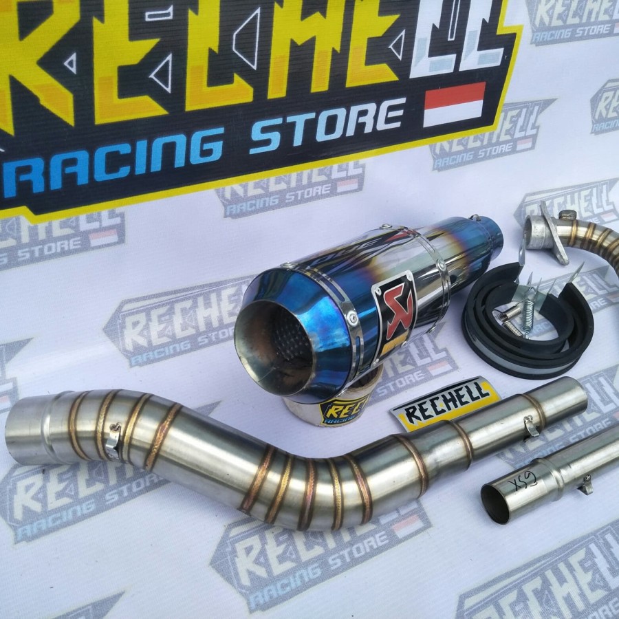 Jual knalpot SUZUKI GSX R150 - GSX S150 akrapovic gp biru full stainles ...