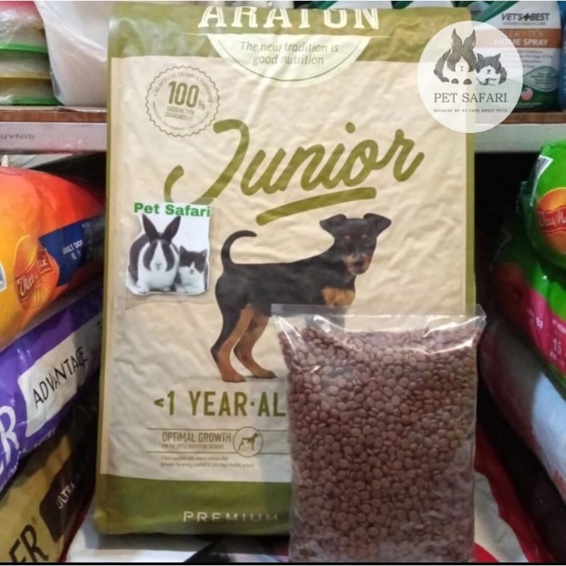 Jual Dog Food Araton Junior Poultry All Breeds Kemasan Repack 1 kg ...
