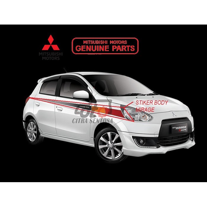 Jual STIKER BODY MITSUBISHI MIRAGE LIMITED EDITION ORIGINAL / ML747024 ...