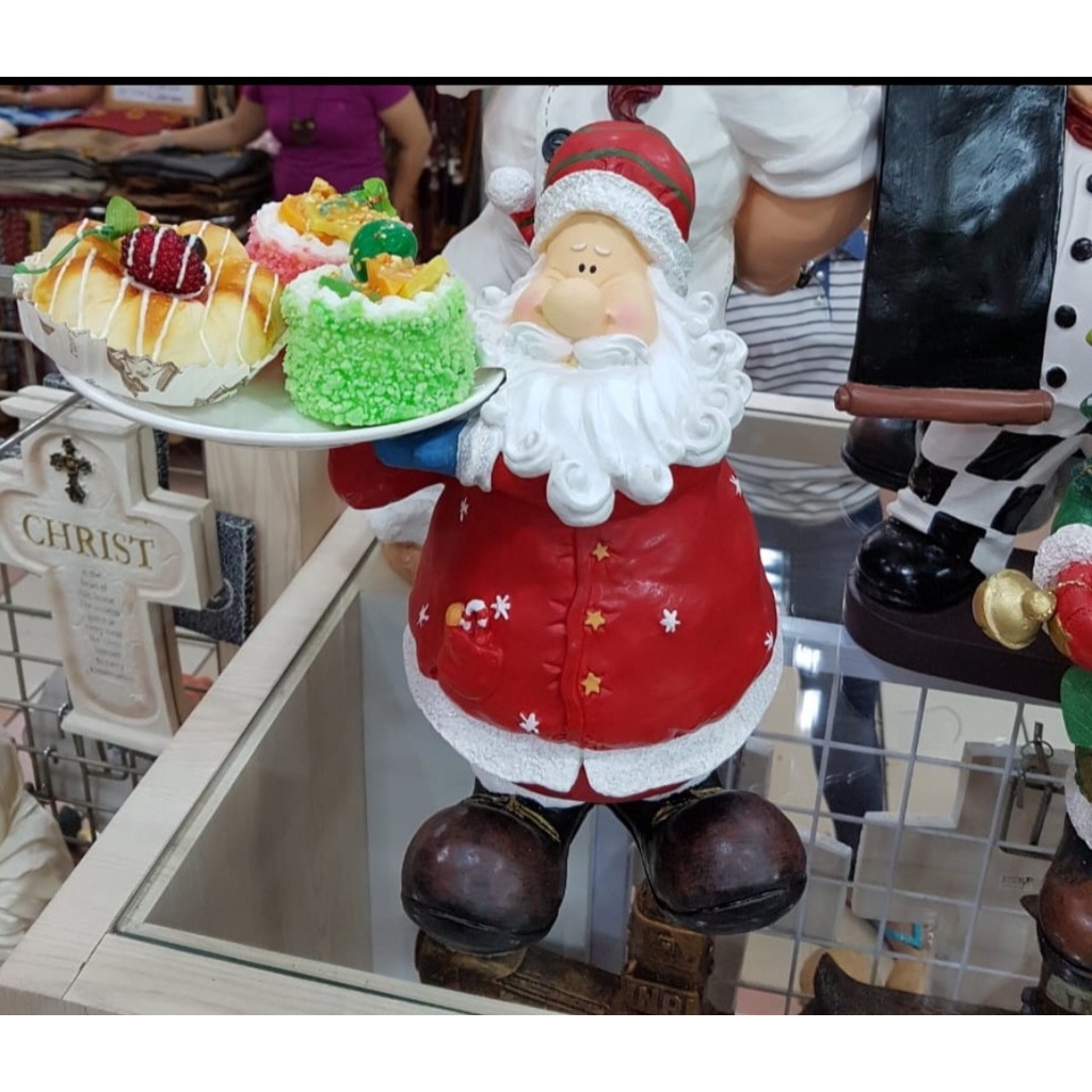 Jual Patung pajangan santa claus statue sinterklas dekorasi hiasan ...