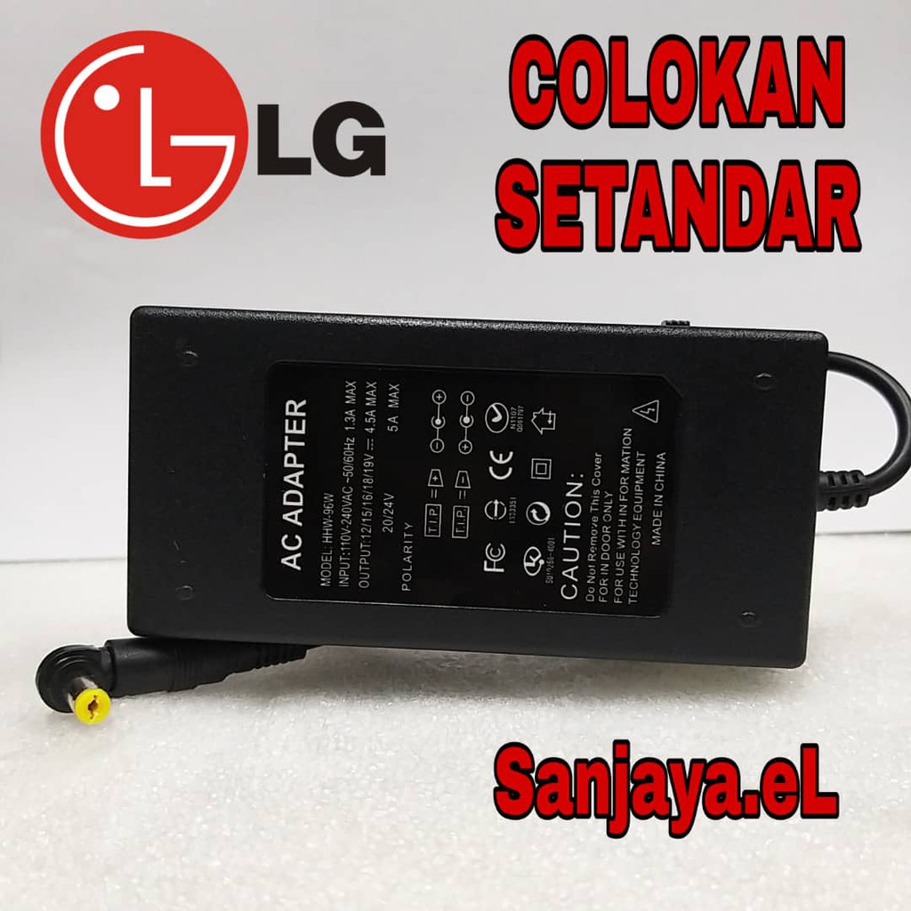 Jual Adaptor Charger Monitor TV LG 24V Monitor LED LCD LG 24V 2.71A ...