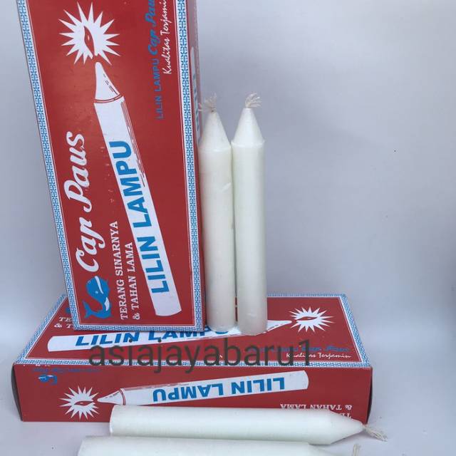 Jual Isi 8 batang, Lilin Natal blok mati Lampu Cap PAUS + Bubble Wrapx ...