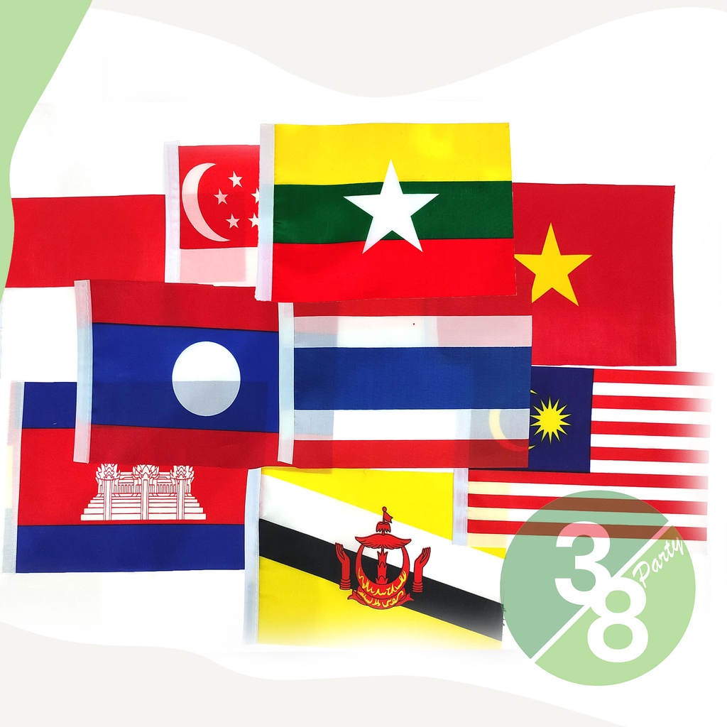 Jual Bendera Kain Mini Negara ASEAN Asia Tenggara Indonesia Country ...