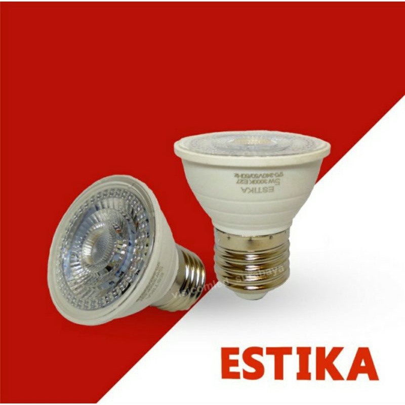 Jual Estika Lampu led sorot halogen Spotlight e27 5Watt. E-27 5W ...