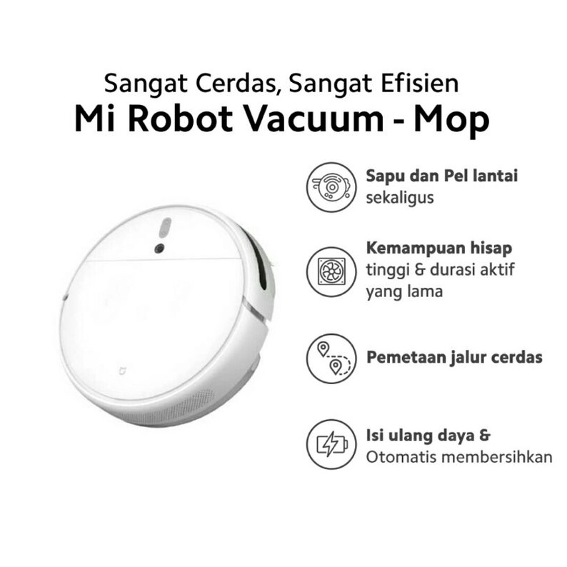 Jual Xiaomi Mi Smart Robot Vacuum Mop Cleaner (sapu pel lantai otomatis ...