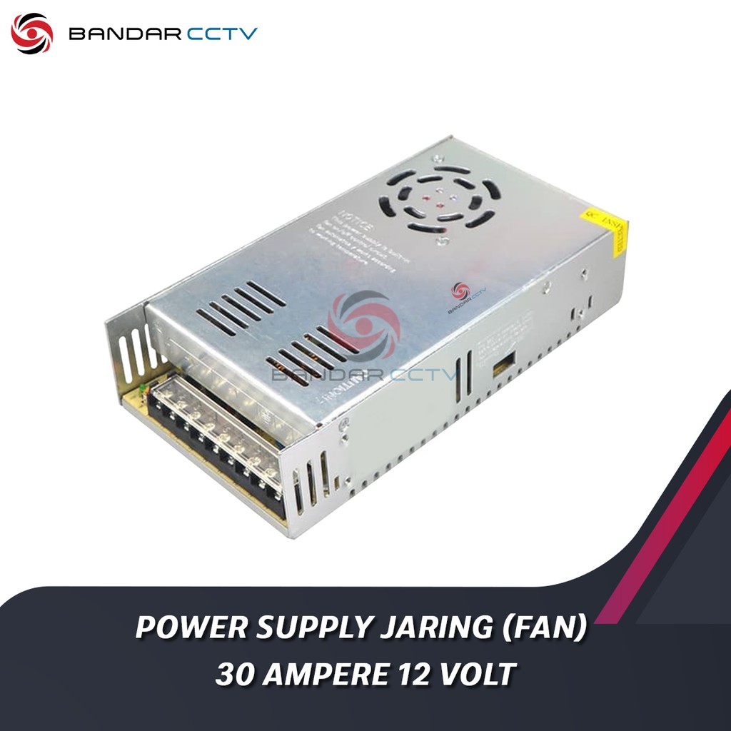 Jual POWER SUPPLY JARING 12 VOLT 30 AMPERE + FAN | Shopee Indonesia