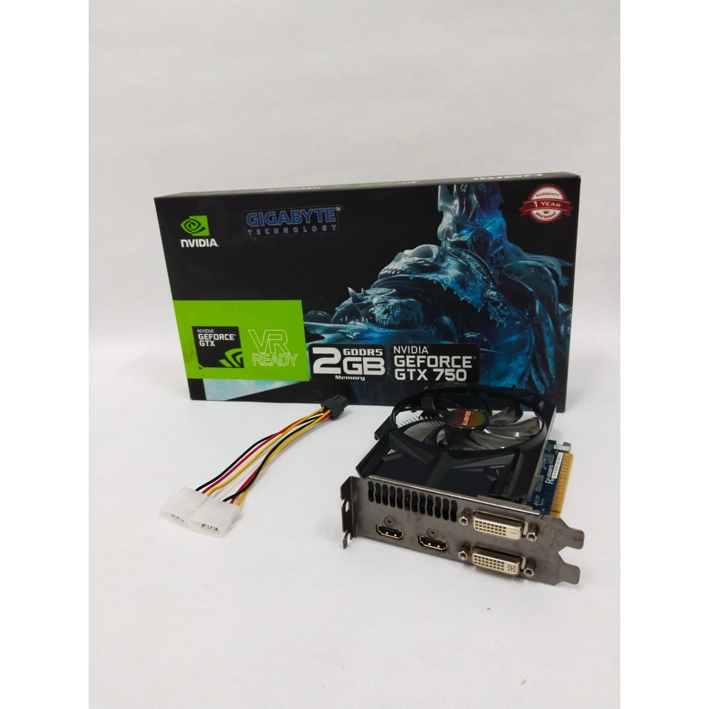 Jual VGA CARD GIGABYTE GTX 750 2GB DDR5 128 BIT | Shopee Indonesia