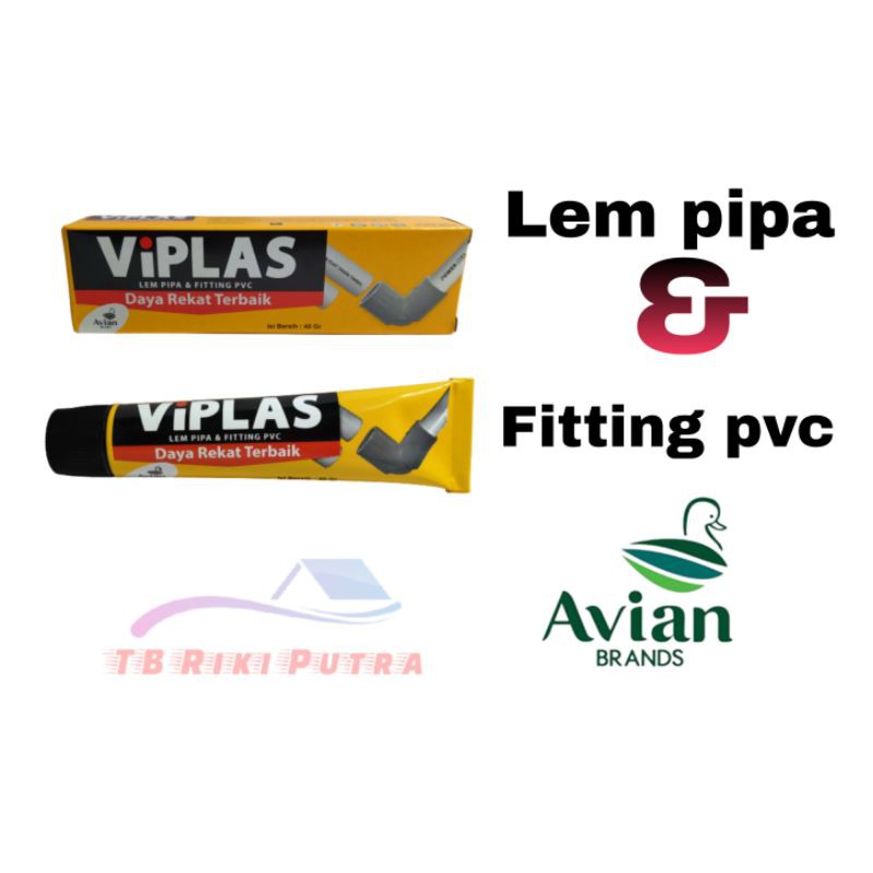 Jual Viplas lem pipa pvc dan fitting cepat kering isi 40 gr COD ...