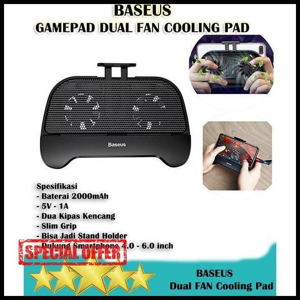Jual Baseus Dual Cooling Pad - Gamepad Pendingin Dua Kipas For Pubg Ff ...