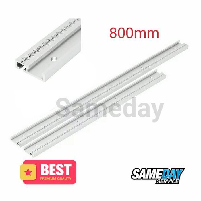 Jual Miter Track Plus Meteran 800mm T-track T-slot Track Saw Plunger ...