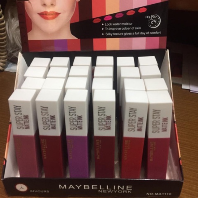 Jual Lip Cream MAYBELLINE Barcode Polos (per box/24pcs) | Shopee Indonesia