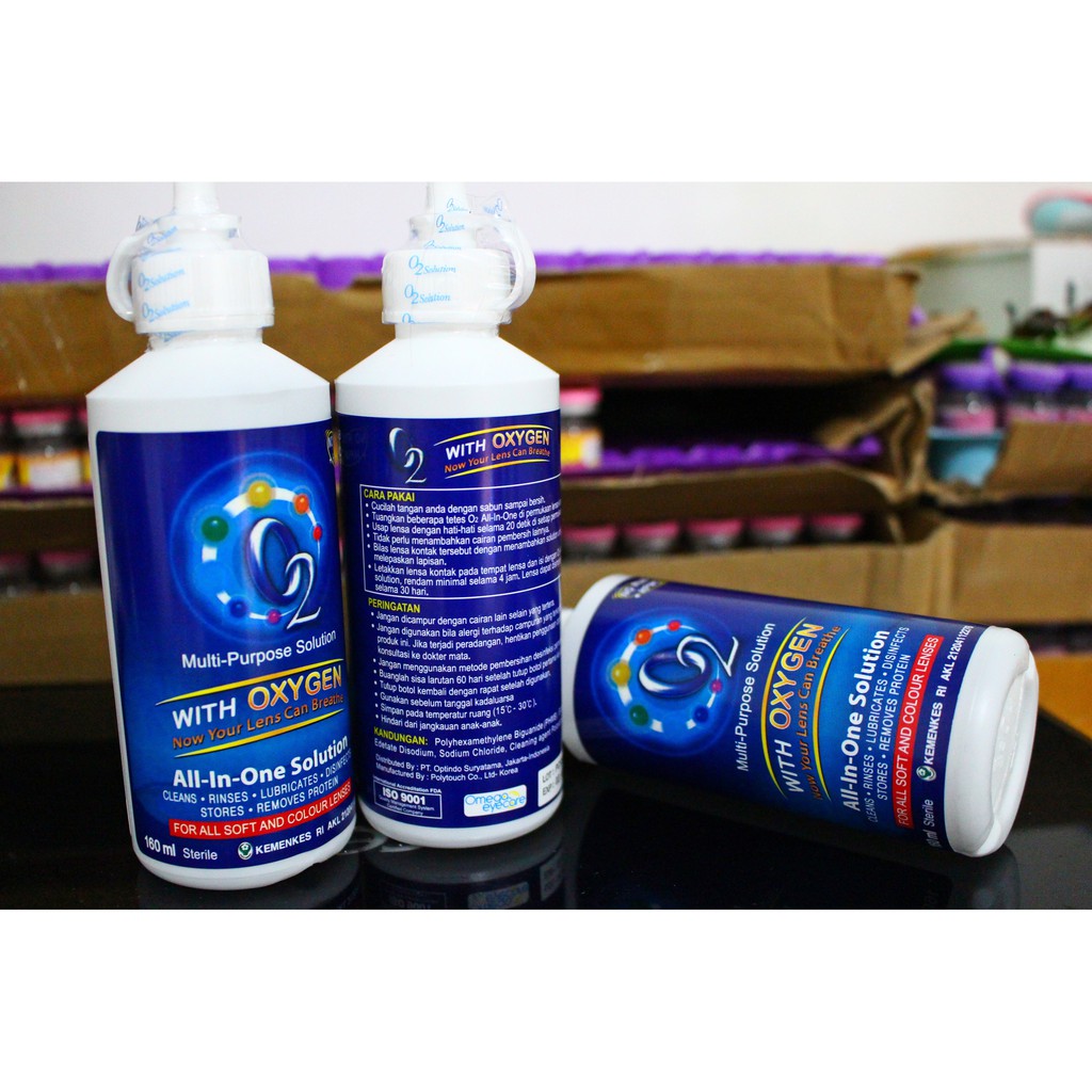 Jual AIR O2 160 mL - Cairan pembersih softlens 160ml merek O2 | Shopee ...