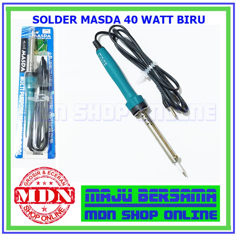 Jual Solder masda 40 watt biru mata besar | Shopee Indonesia