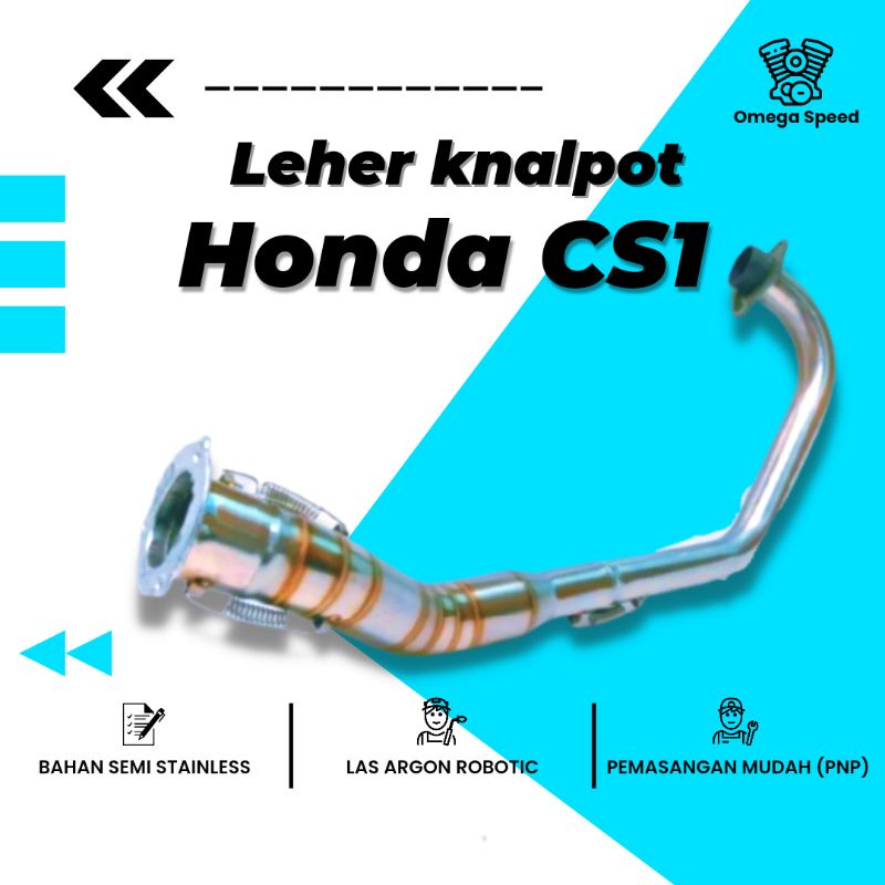 Jual Leher Knalpot Honda CS1 CS One Semi Stainless | Shopee Indonesia