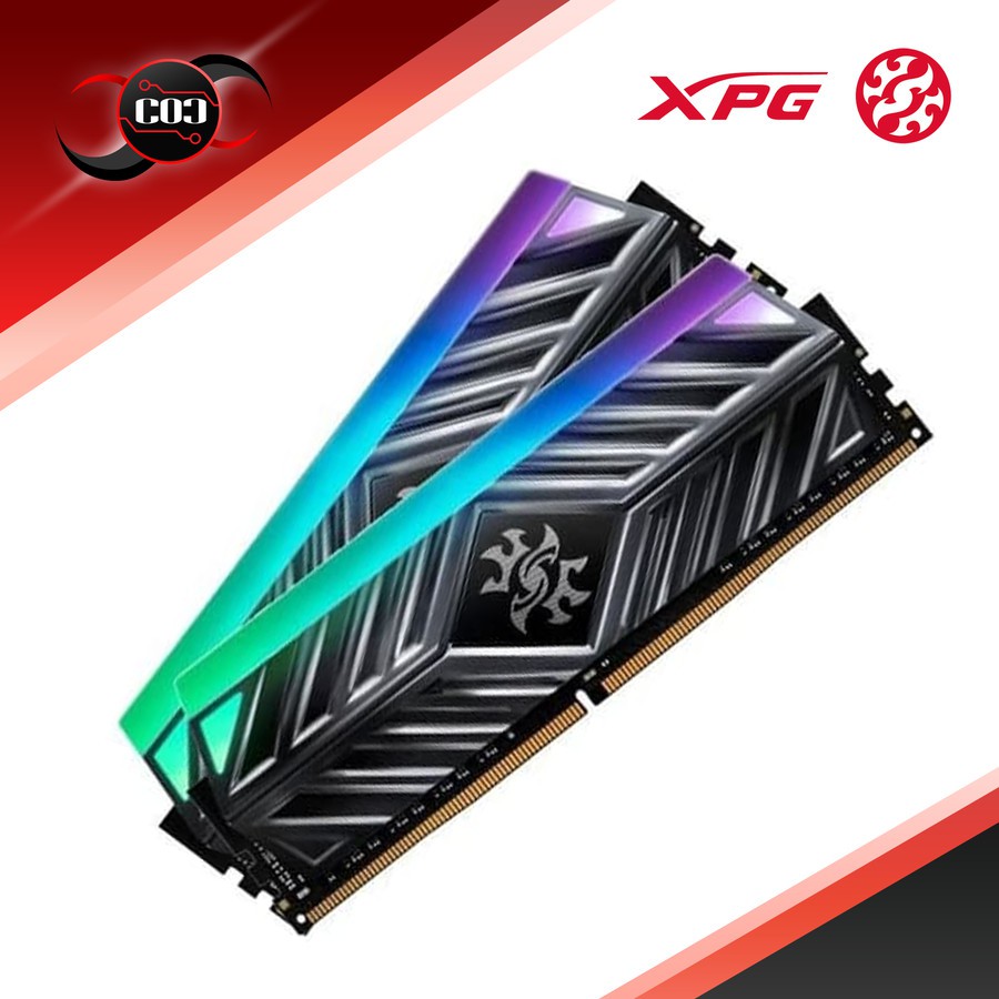 Jual ADATA DDR4 XPG SPECTRIX D41 GREY PC25600 3200MHz 16GB (2X8GB) Dual ...