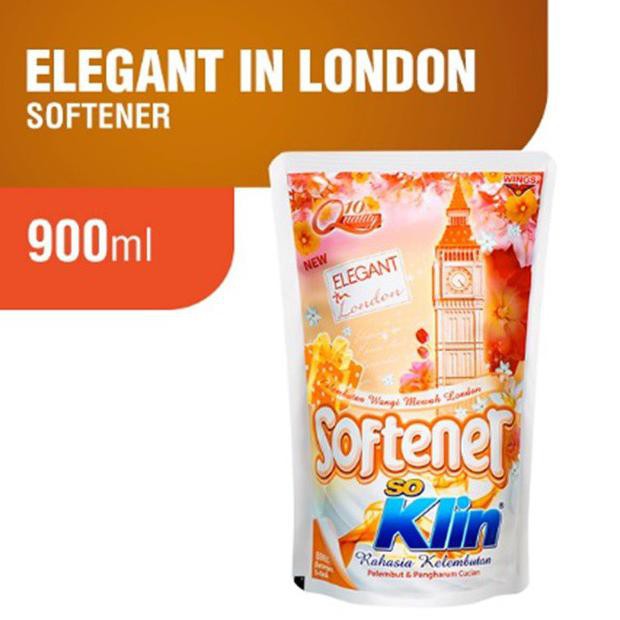 Jual So Klin Softener Kuning Pouch 900Ml | Shopee Indonesia