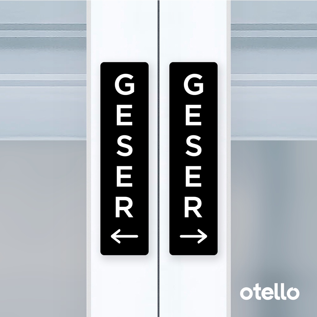 Jual Otello Geser Sign Board Aklirik Slide Signage Acrilic Papan ...