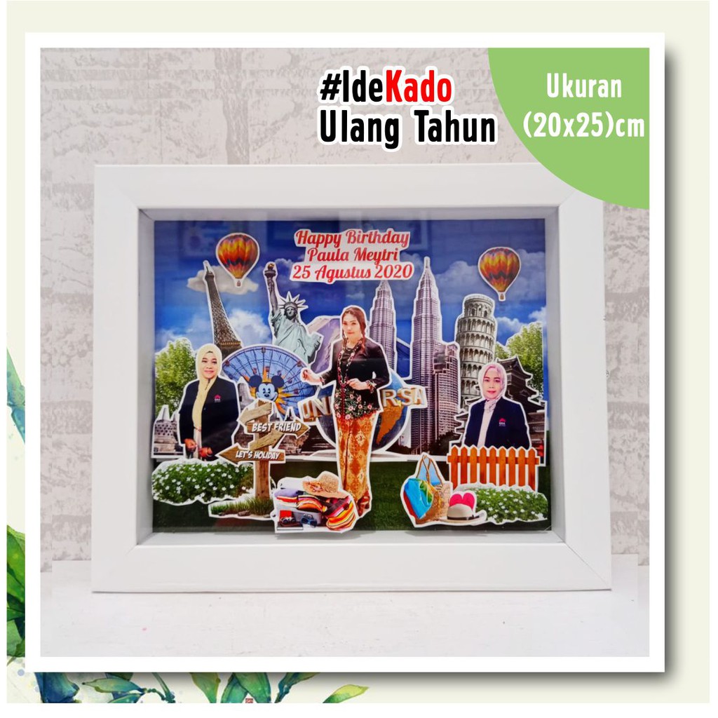 Jual Pop Up Frame - Kado Pernikahan - frame 3D - kado Wedding plus ...