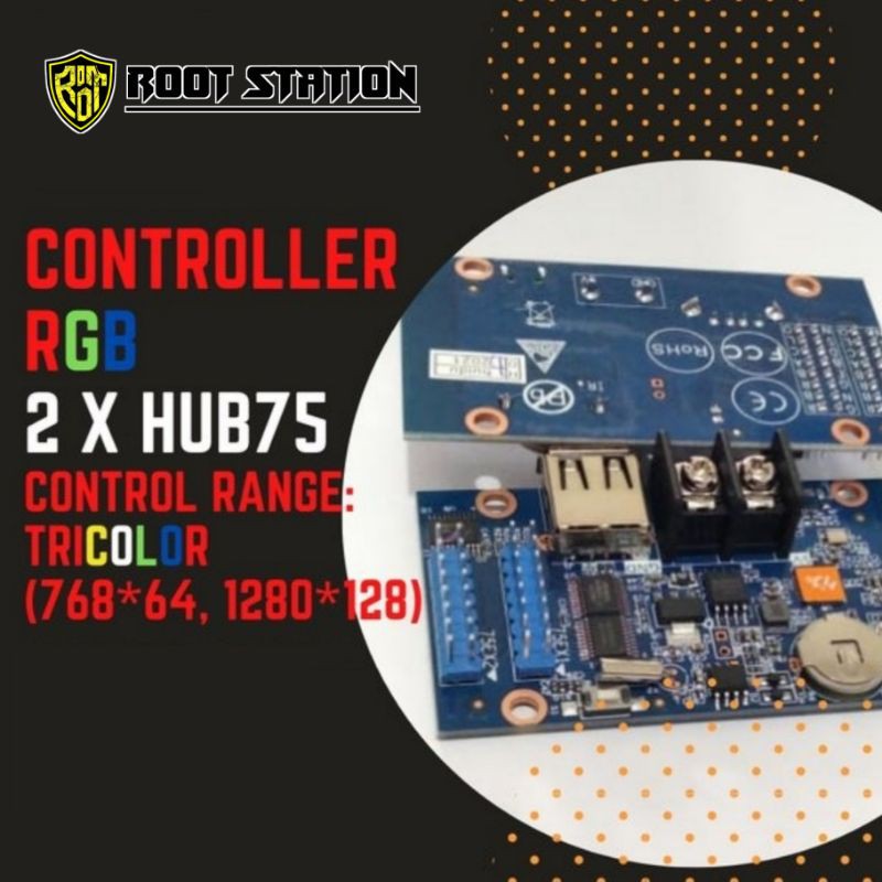 Jual Huidu WF2 Controller Running Text RGB Full Colour | Shopee Indonesia