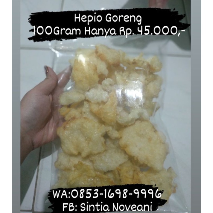 Jual Hepio Goreng / Gelembung Ikan Goreng / Hupio Goreng / Hepio ...