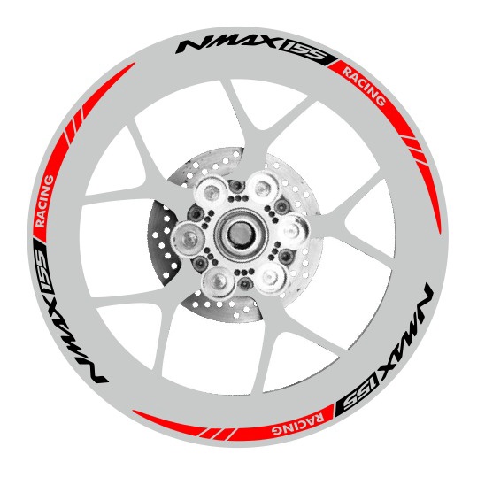 Jual STIKER VELG NMAX 155 RACING VELG SILVER | Shopee Indonesia