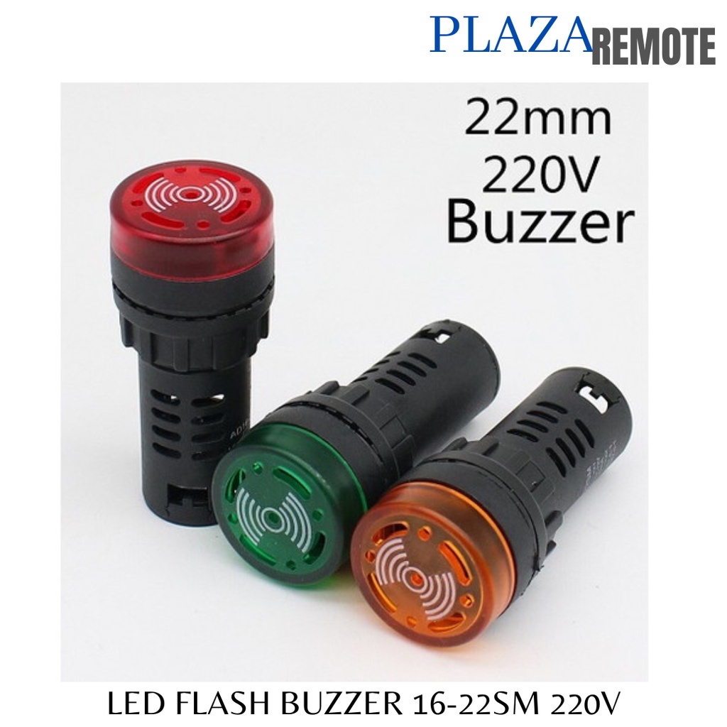 Jual FLASH BUZZER LED ALARM SIGNAL BEEPER AC AD16-22 SM 220V | Shopee ...