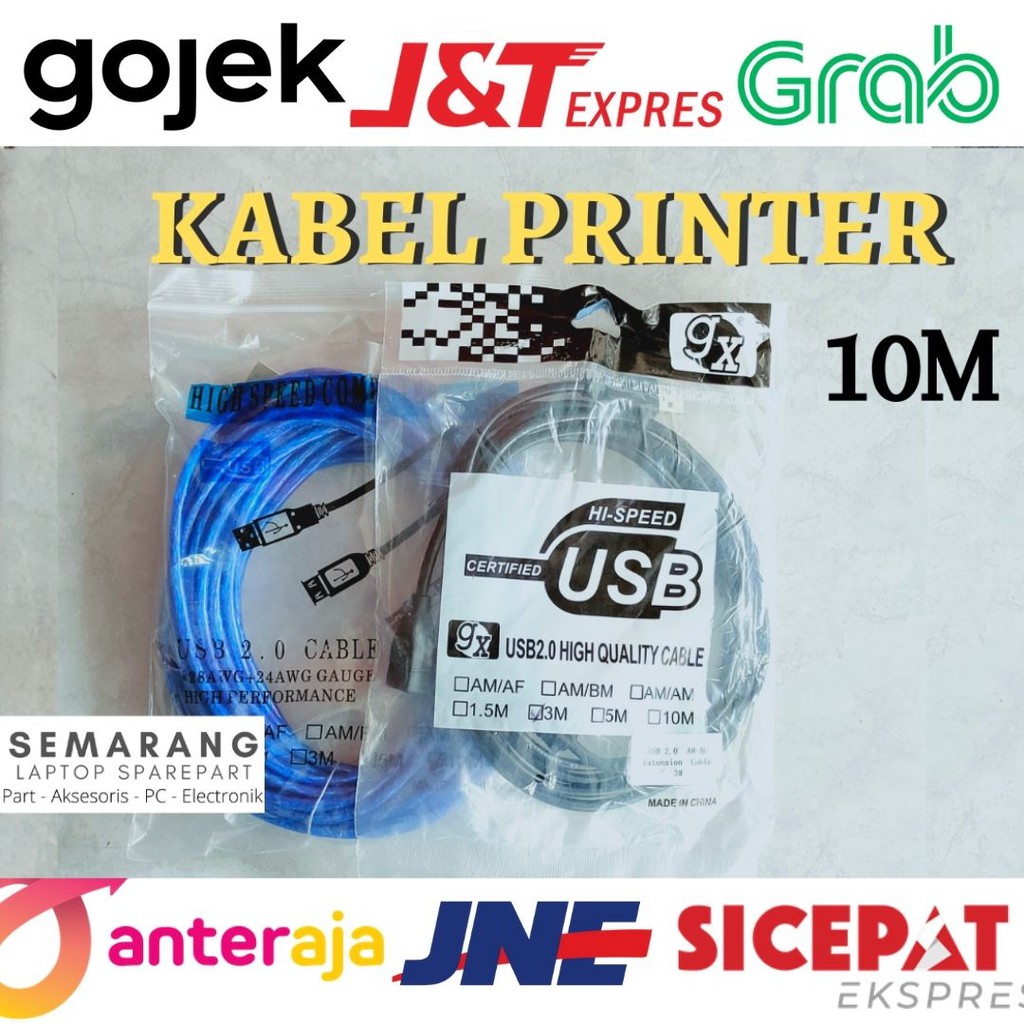 Jual KABEL PRINTER 10M Cable Panjang 10 m meter Adaptor Adapter Murah ...