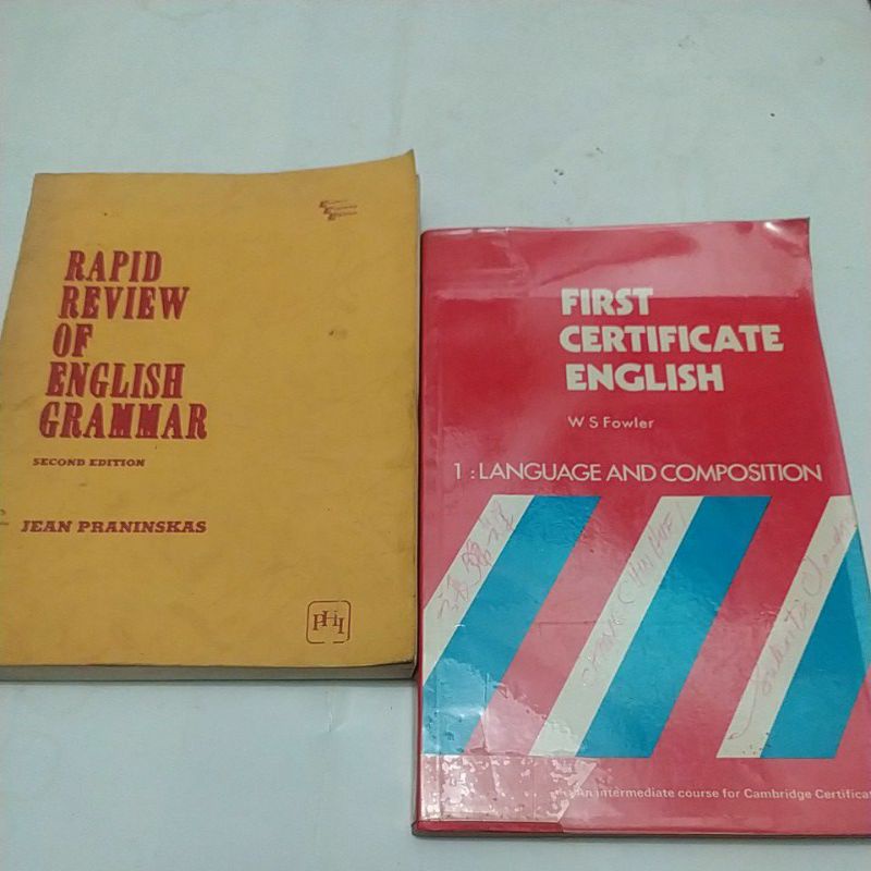Jual HARGA 1AN FIRST VWERIFICATE ENGLISH dan RAPID REVIEW OF ENGLISH ...