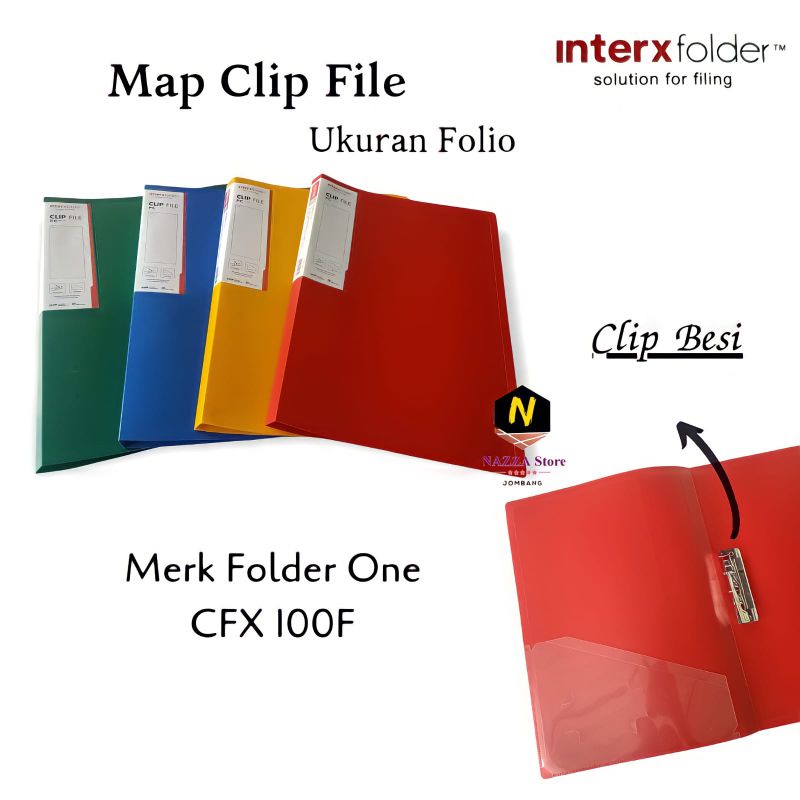 Jual FOLDER ONE Map Clip File Map Jepit 1 pcs | Shopee Indonesia