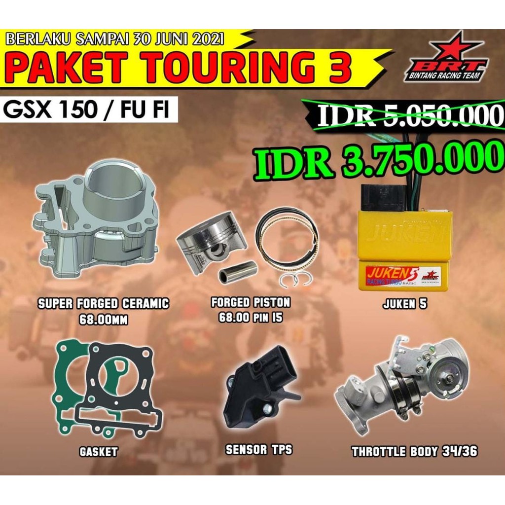 Jual PAKET TOURING 3 GSX 150 / SATRIA F 150 | Shopee Indonesia