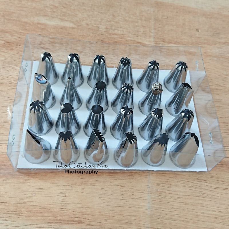 Jual Set Spuit Mini isi 24pcs Model Lengkap Dekorasi Kue | Shopee Indonesia