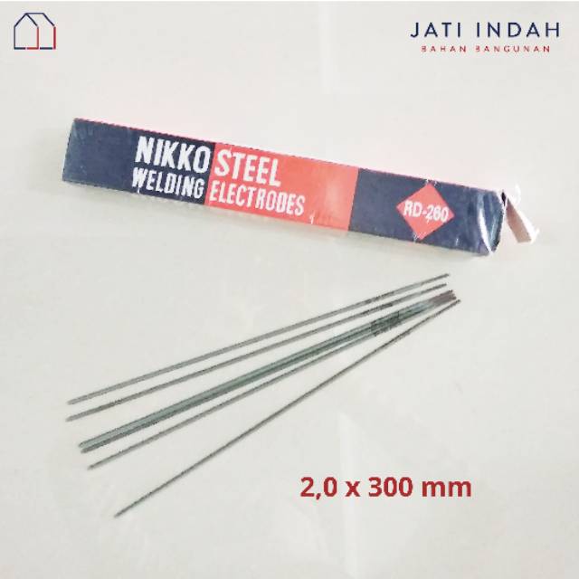 Jual KAWAT LAS 2.0X300mm 2kg NIKKO STEEL RD-260 / LASTOK / WELDING ...