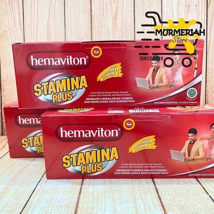 Jual Hemaviton Stamina Plus STRIP isi 5 kapsul + Vitamin C - Untuk ...