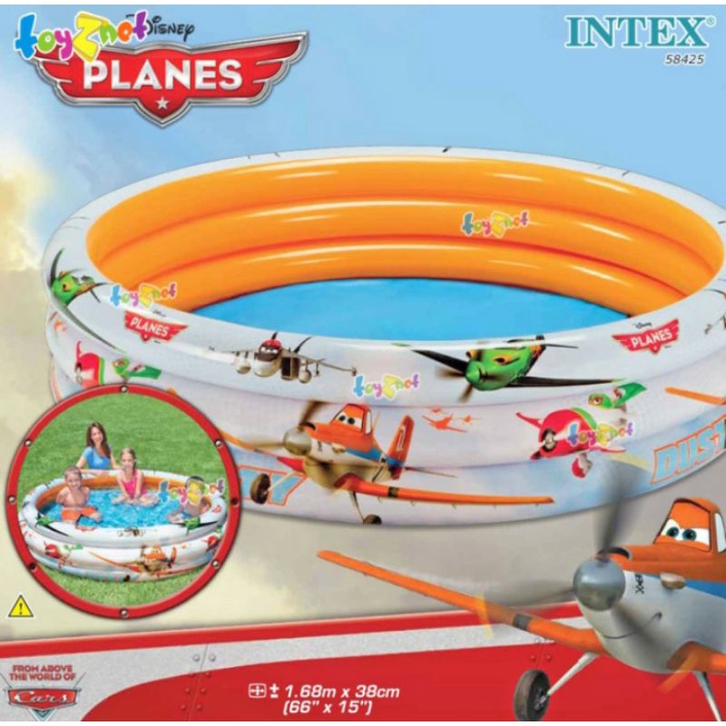 Jual Kolam Renang Anak INTEX 58425 NP Planes 3 Ring Pool | Shopee Indonesia