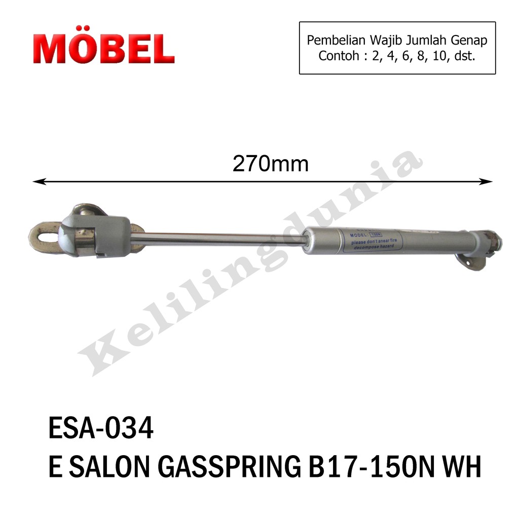 Jual Engsel Pegas Hidrolik 150N Gas Spring Jok Motor Lemari Dapur ...