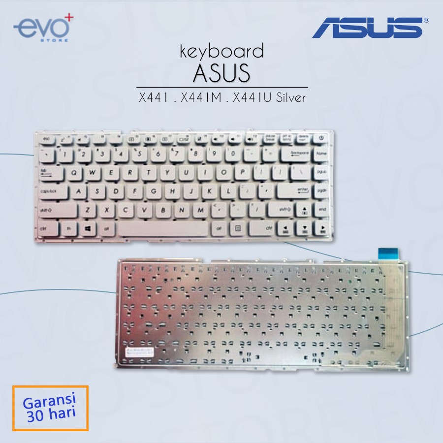 Jual KEYBOARD ASUS X441 X441M X441UA SILVER | Shopee Indonesia